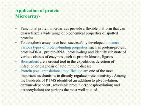 Protein Microarray Types And Approaches Pptx