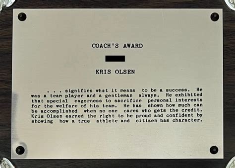 Kris Olsen On Linkedin I Found This Award Last Week In An Old Box It