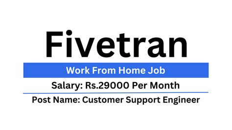Fivetran Is Hiring Customer Support Engineer Job Work From Home Job Amir Sohel