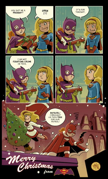One Last Batgirl Supergirl Comic For The Holidays Tumbex
