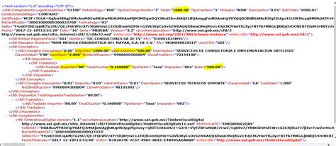 ERROR AL GENERAR XML DE FACTURA