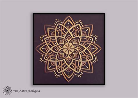 Hand Drawn Gold Mandala Vector Hand Drawn Mandala Art Abstract