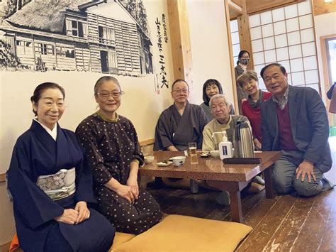 故長島忠美さんの民宿三太夫でのお茶会に参加 森民夫のほっと一息