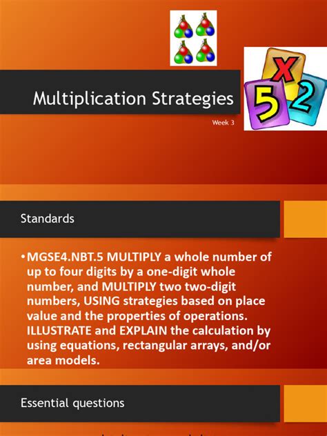 Unit 2 Week 6 Ppt Multiplication Strategies Pdf Multiplication