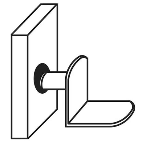 Shelf Support Angled 6mm Electro Brass