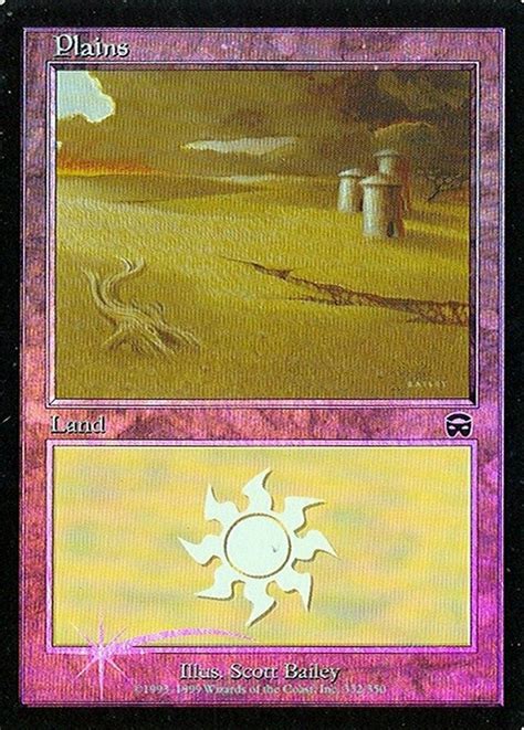 Mtg Mercadian Masques Plains 332 Foil Various Conditions Ebay