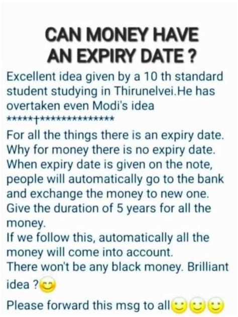 Amol Pawar On Linkedin Can Money Have An Expiry Date