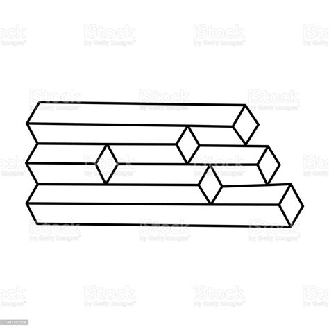 Optical Illusion Shape Unreal Geometric Object Vector Impossible Figure Sacred Geometry Stock