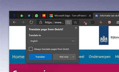 آموزش ترجمه یک صفحه وب در مایکروسافت اج