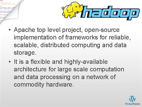 Hadoop A Distributed Framework For Big Data Class