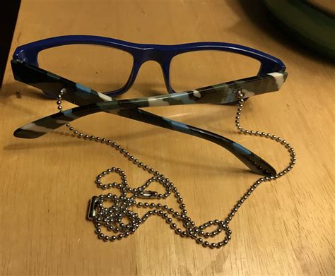 Perfect Eyeglass Chain Drilled 132” Hole In Stems Added A Dab Of Super Glue Gel Used A 24mm