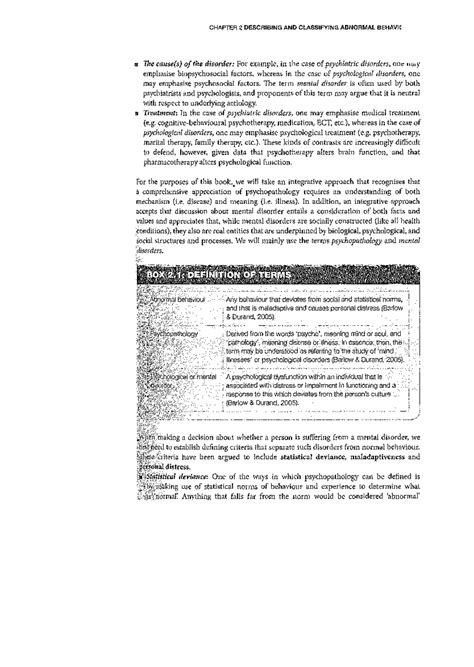 Understanding Psychopathology Su 1 Chapter 2 Describing And Classifying Abnormal Behavi 111
