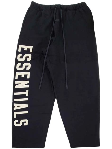 Fear Of God Essentials Black Relaxed Sweatpants Smart Closet