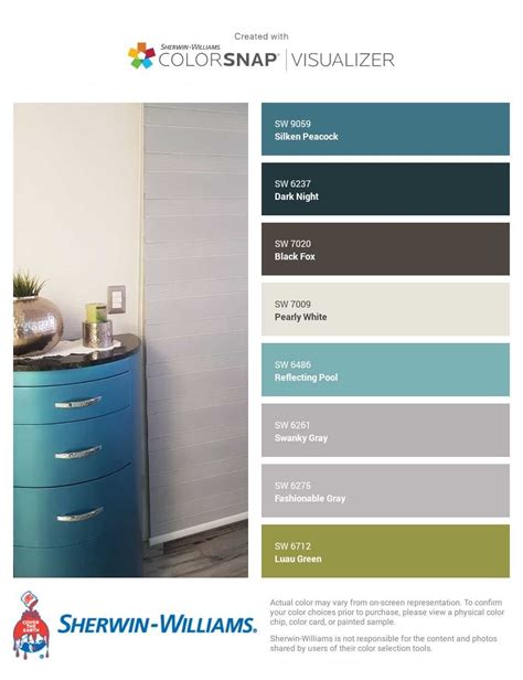 Sherwin Williams Colorsnap Visualizer App Color Palette