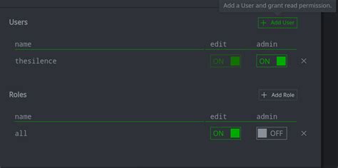 Grant Permissions — Synapse User Interface 21190 Documentation