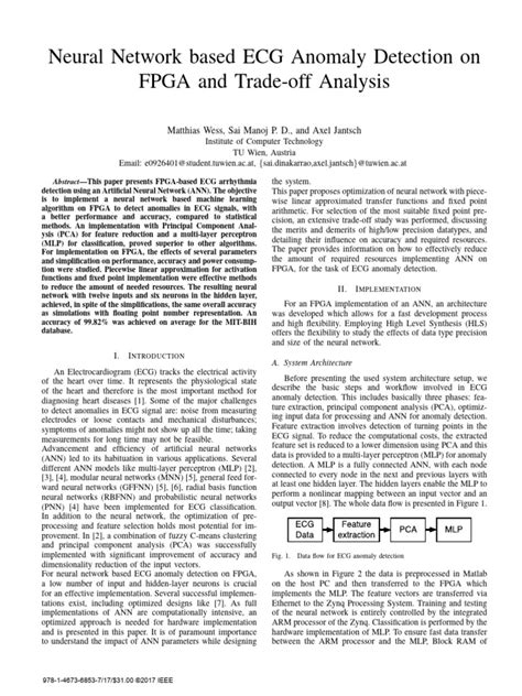 2017 neural network based ecg anomaly detection onfpga and trade off