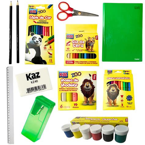 Lista De Material Escolar Kit De Material Escolar Volta As Aulas C 12
