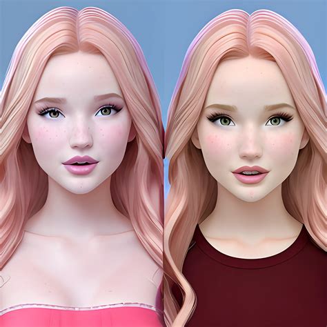 Bella Thorne Dove Cameron Face Morph 3d Arthub Ai