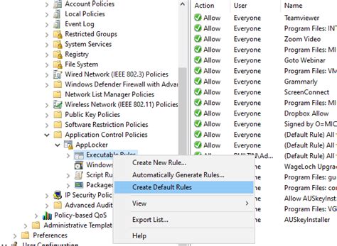 Win 2022 Create Applocker Gpo Matrix 7