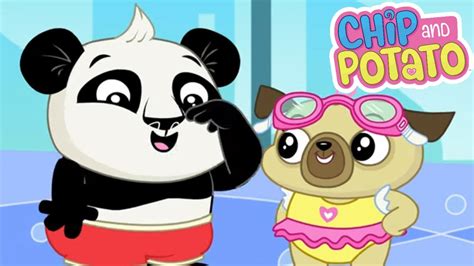 Chip And Potato Chips Swimming Lesson Spuds Homework Cartoons