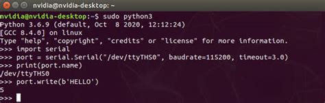 how to use rs232 and rs422 with python on nvidia® jetson™ modules
