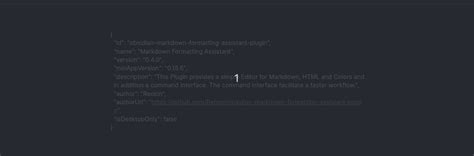 Obsidian 插件：【readme】markdown Formatting Assistant