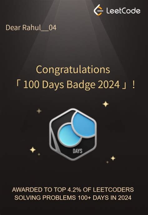 rahul bansal on linkedin 100daysofleetcode codingjourney algorithm datastructures techskills…