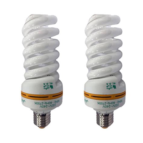 قیمت و خرید لامپ کم مصرف 30 وات رنگین لایت مدل پیچ پایه E27 بسته 2 عددی