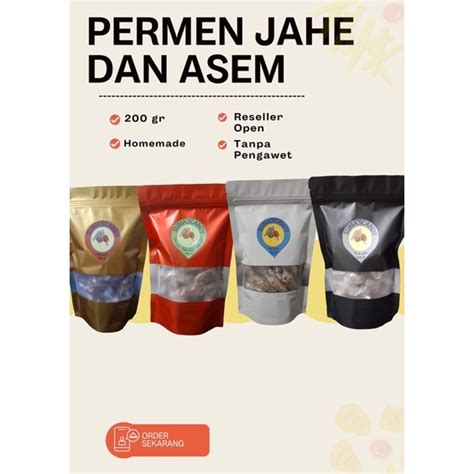 Jual Permen Jahe Jahe Wijen Asem Gula Gr Shopee Indonesia