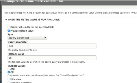 Views Contextual Filter From Query Parameter Or Regular Parameter Not