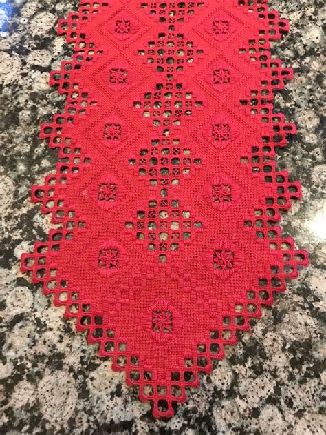 Hardanger Doily Hækling Broderi