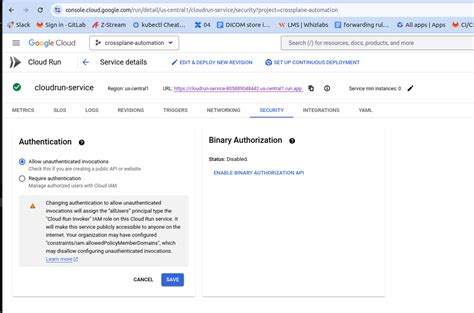 Need Support For Configuring Permissions For Cloud Run Via Crossplane