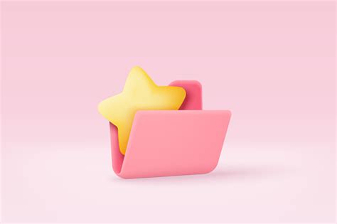 관리 파일용 3d 폴더 및 용지 프로젝트 계획 개념에 대한 효율적인 작업을 문서화합니다 파일 아이콘이 있는 만화 스타일 최소 폴더를 문서화합니다 격리 된 핑크 파스텔 배경에