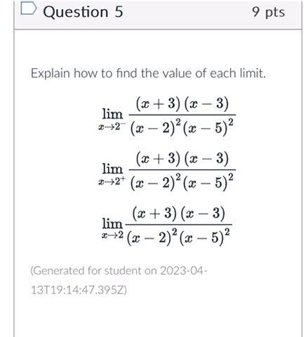 Solved Question Explain How To Find The Value Of Each Chegg