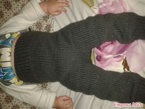 Штанишки для малыша спицами как вяжу их я Штанишки для малышей Спица Для малышей