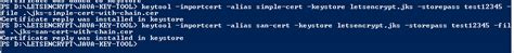 Tutorial Java Keystores Jks With Lets Encrypt Server Lets Encrypt Community Support