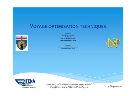 Pdf Voyage Optimization Techniques