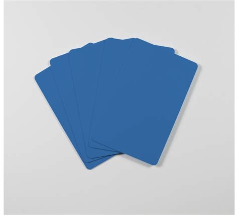 Blank Plastic Cards Blue Datacard Shop