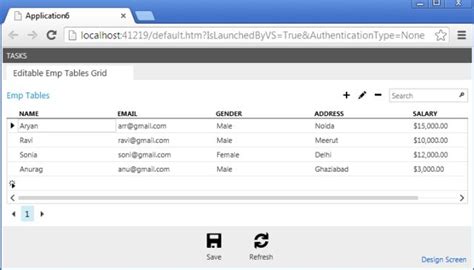 How To Design Screen By Using Editable Grid Screen In LightSwitch Visual Studio