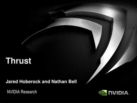 Ppt Thrust C Parallel Primitives For Cuda Programming Powerpoint