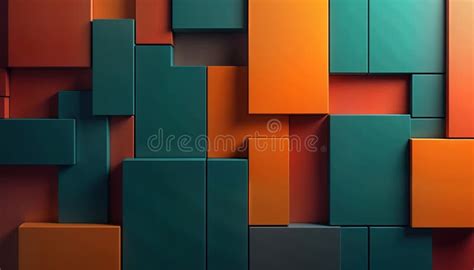 colorful blocks form abstract wall pattern geometric shapes create