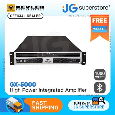 Kevler Gx 5000 1000w X2 High Power Integrated Amplifier W Usb And Bluetooth Function 2 Mic 2