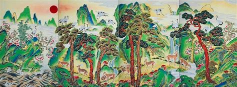 대한민국민화공모대전 곽주영 십장생도