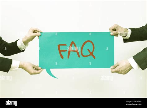 Conceptual Caption Faq Business Showcase List Of Frequently Asked Questions And Answers On A