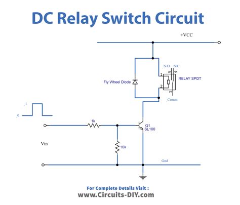Dc Relay Switch Driver Circuit