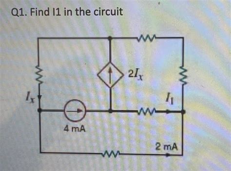 Solved Q Find I In The Circuit Chegg Com