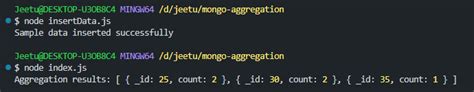 How To Perform Aggregation Operations In Mongodb Using Nodejs