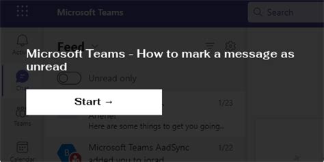 Microsoft Teams How To Mark A Message As Unread