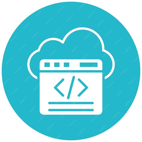 Premium Vector Cloud Coding Vector Illustration Style