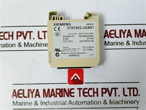 Siemens Sirius 3tx7002 3ab01 Interface Output Input Dc 24v Aeliya Marine